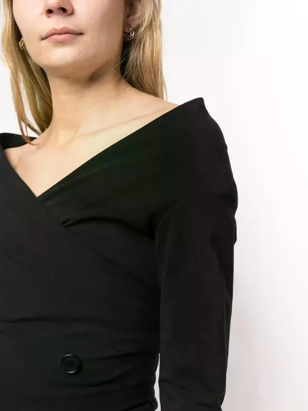 Philosophy Di Lorenzo Serafini V-neck Cropped Blouse