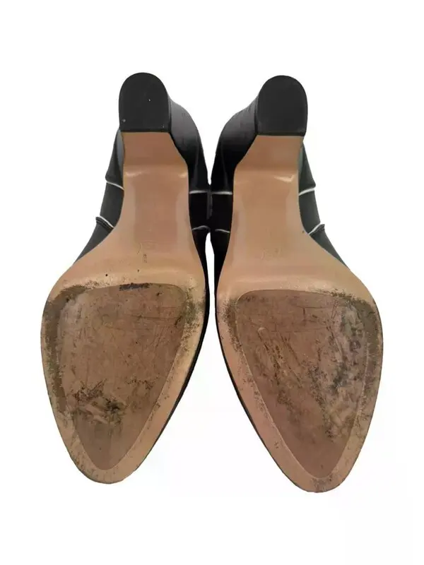 GIANVITO ROSSI Western Leather Ankle Boots
