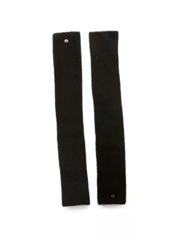 Maje Ribbed Fingerless Gloves