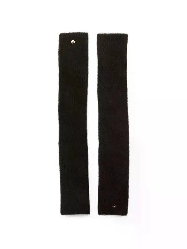 Maje Ribbed Fingerless Gloves