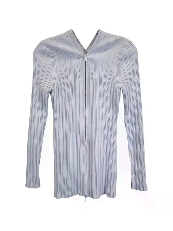 Proenza Schouler White Label Rib-knit Zip-up Sweater