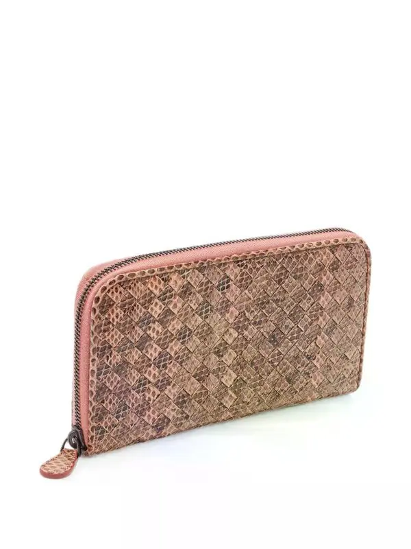 Bottega Veneta Intrecciato Karung Leather Wallet