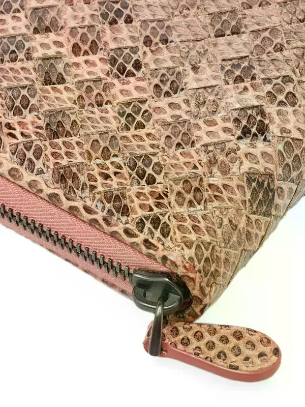 Bottega Veneta Intrecciato Karung Leather Wallet