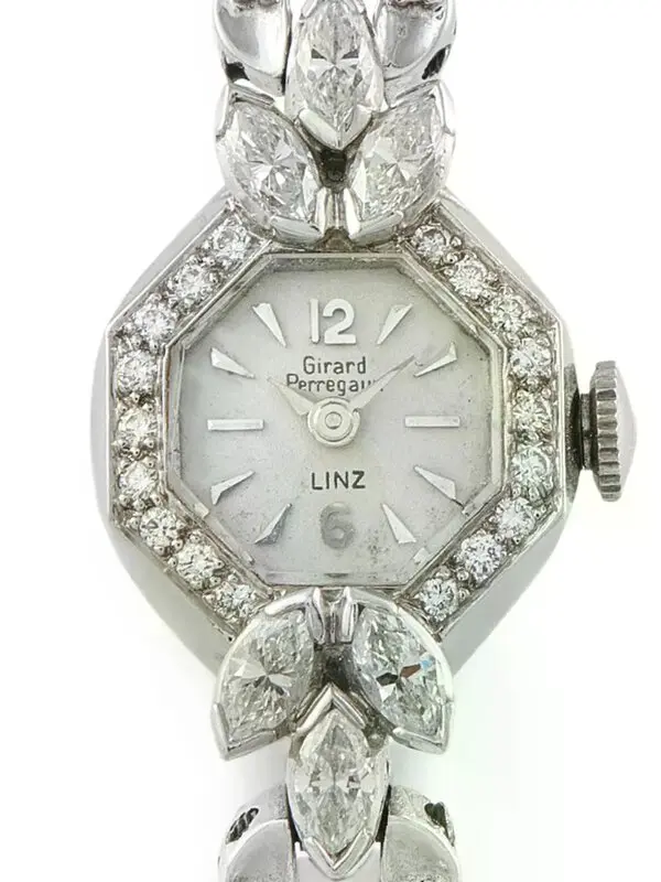 Girard-perregaux Octagonal-face Diamond 20mm Watch - Silver