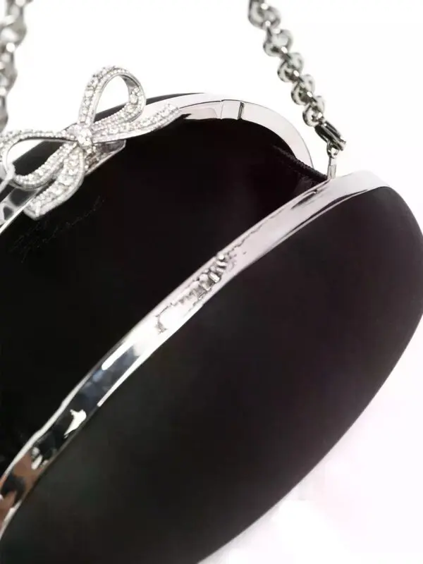 SELF-PORTRAIT Bow-clasp Chain-strap Clutch Bag