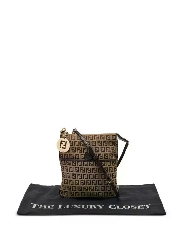 Fendi Zucca Flat Crossbody Bag