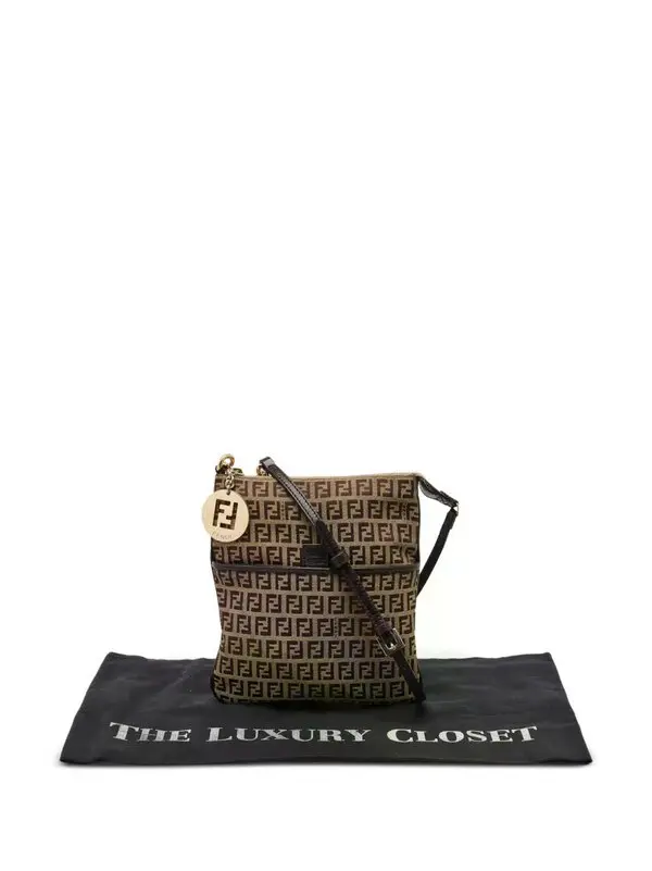 Fendi Zucca Flat Crossbody Bag