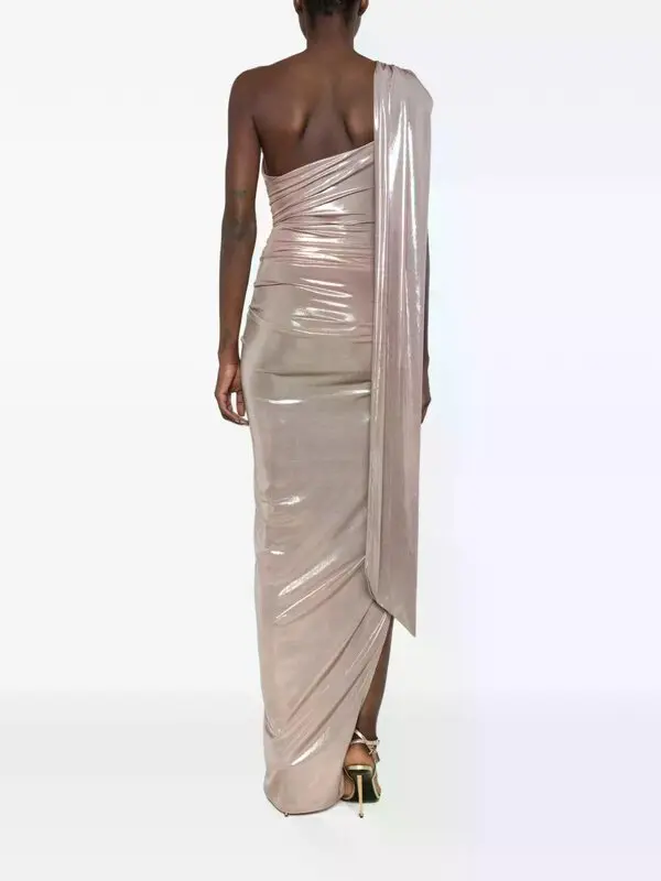 ATU BODY COUTURE One-shoulder Ruched Maxi Dress