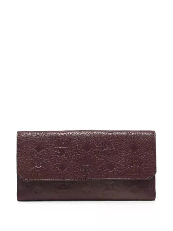Mcm Logo-embossed Trifold Wallet