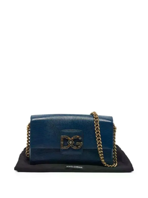 Dolce & Gabbana Dg Millennials Lizard-embossed Shoulder Bag