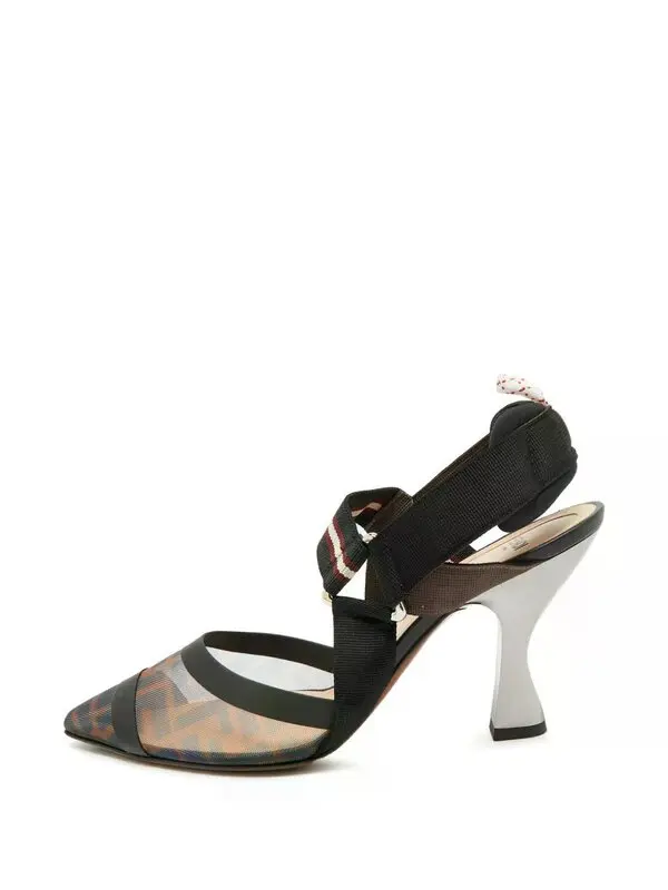Fendi Colibri Mesh Pumps - Black