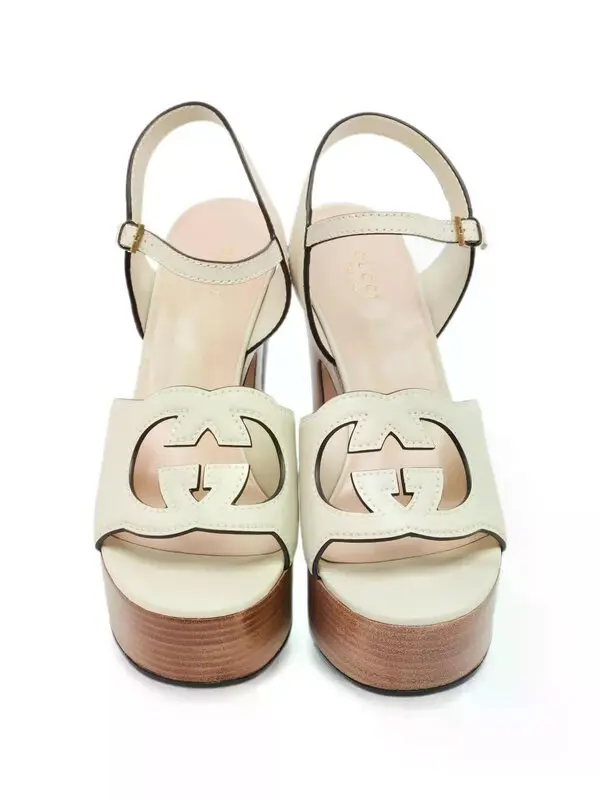 Gucci Interlocking G Ankle-strap Platform Sandals