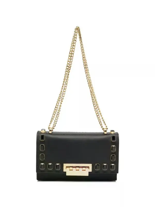 Zac Posen Crystal Embellished Earthette Shoulder Bag