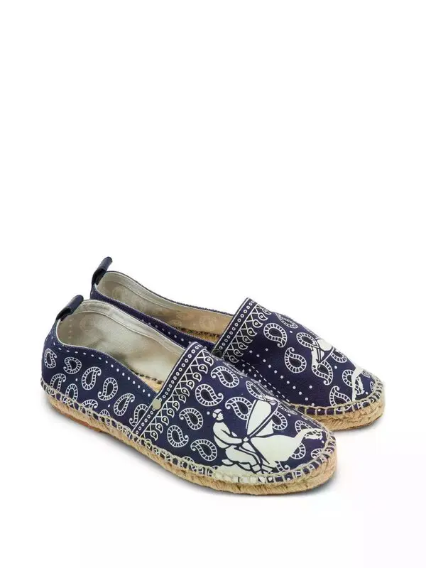 Hermès Printed Canvas Espadrilles