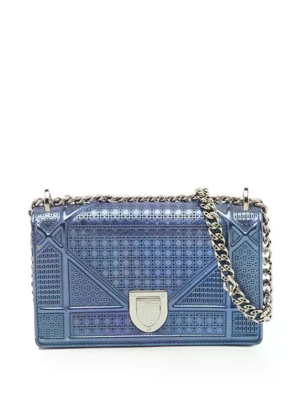 Dior 2015 Mini Diorama Chain-strap Leather Shoulder Bag