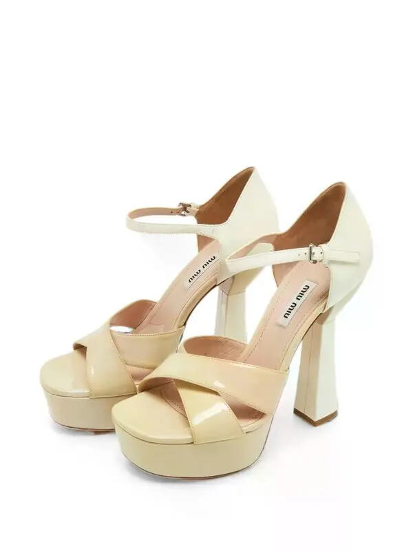 Miu Miu Criss-cross Platform Sandals