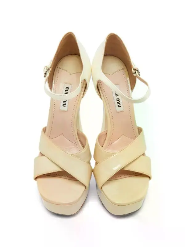 Miu Miu Criss-cross Platform Sandals