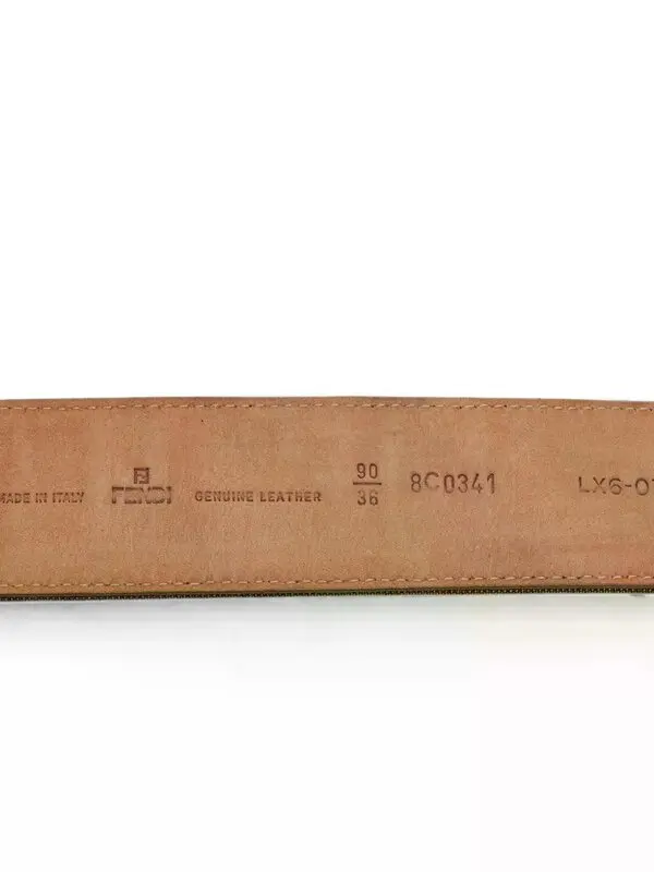 Fendi 2009 Zucca Ff Buckle Belt