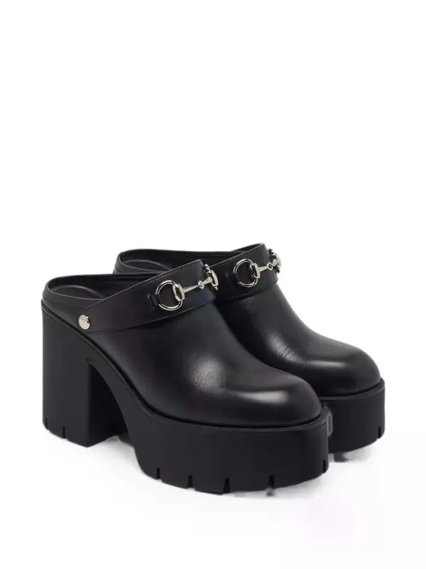 Gucci Horsebit Platform Mules