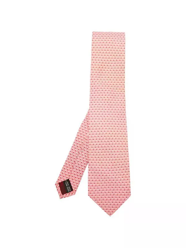 FERRAGAMO Printed Neck Tie - Pink
