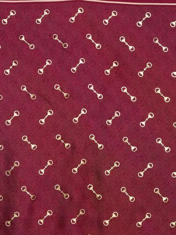 Gucci Gg Horsebit Monogram Scarf