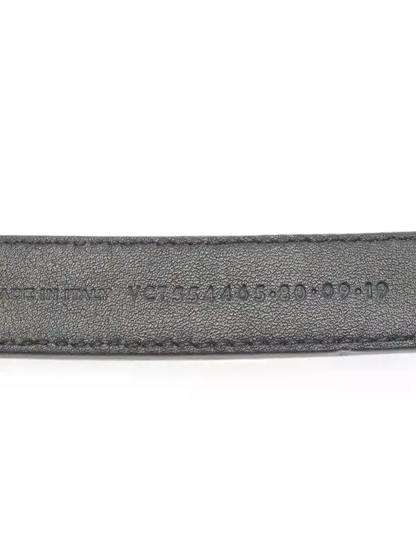 Saint Laurent 2019 Cassandre Crackle-effect Belt