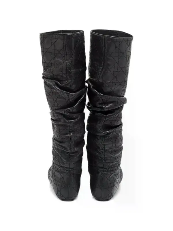 Dior Cannage Slouchy Knee-high Boots