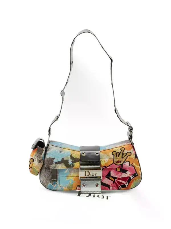 Dior 2003 Street Chic Kaos Graffiti Columbus Shoulder Bag