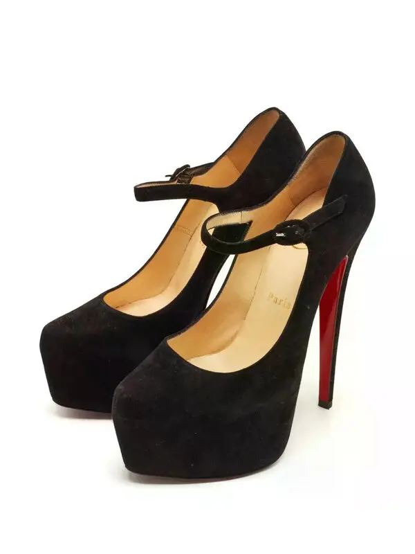 CHRISTIAN LOUBOUTIN Suede Lady Daf Platform Pumps