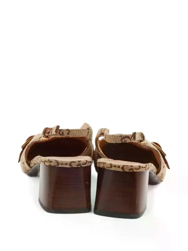 Gucci Gg Monogram Slingback Pumps