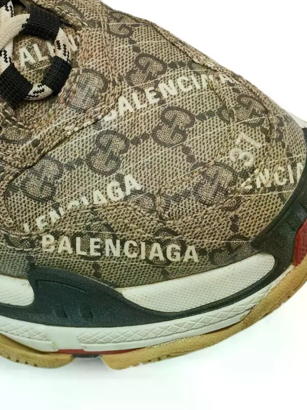 Gucci X Balenciaga Triple S Lace-up Sneakers