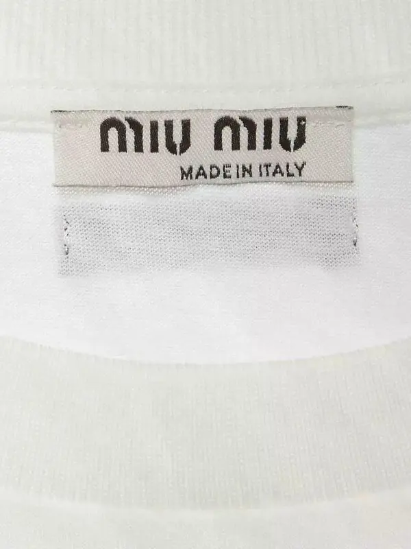 Miu Miu 2018 Graphic-logo T-shirt