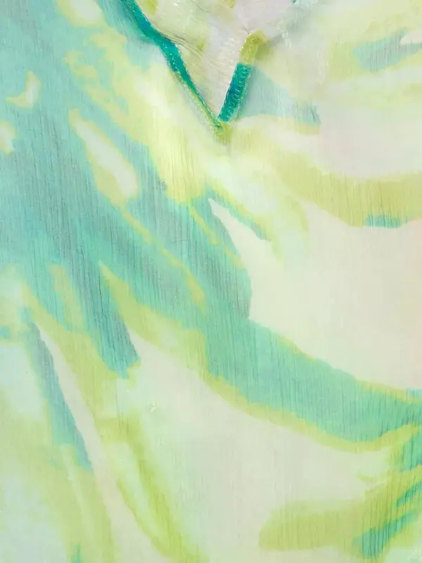 Just Cavalli Printed Sheer Top