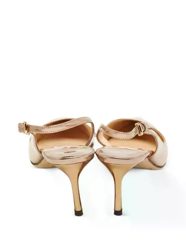 JIMMY CHOO Tone Metallic Ray Slingback Pumps