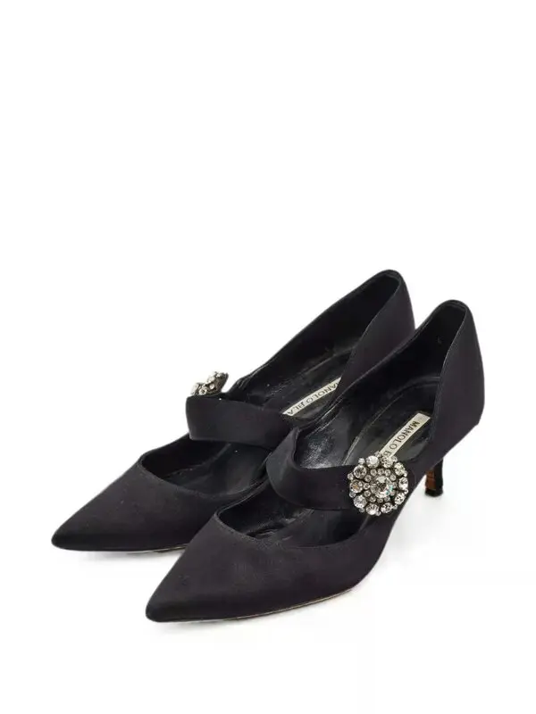 Manolo Blahnik Crystal-embellished Pumps