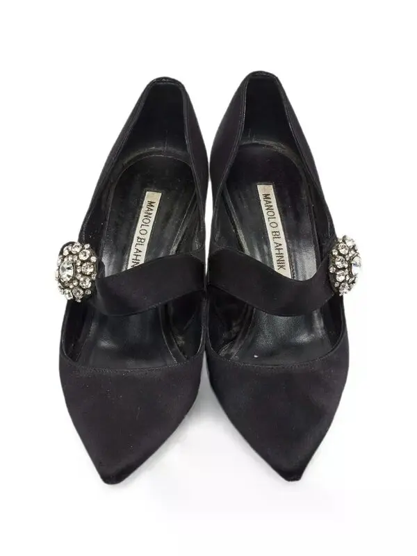 Manolo Blahnik Crystal-embellished Pumps