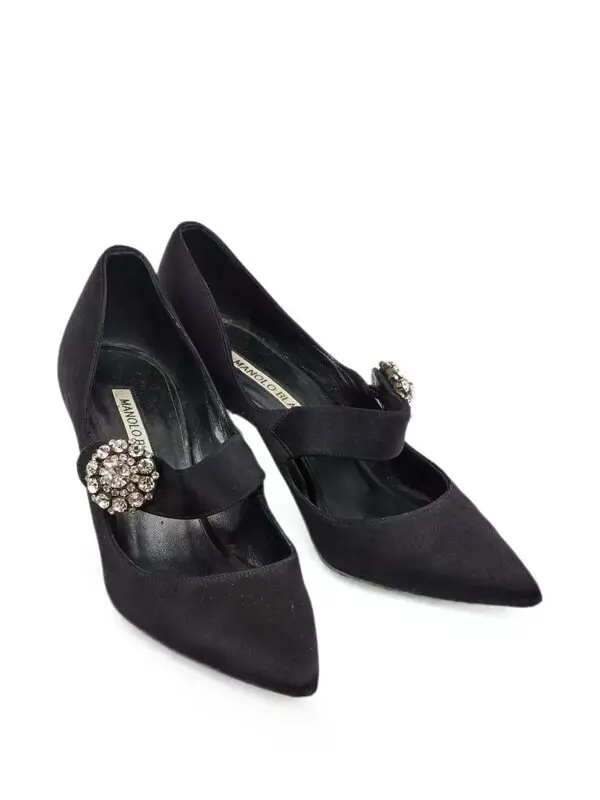 Manolo Blahnik Crystal-embellished Pumps