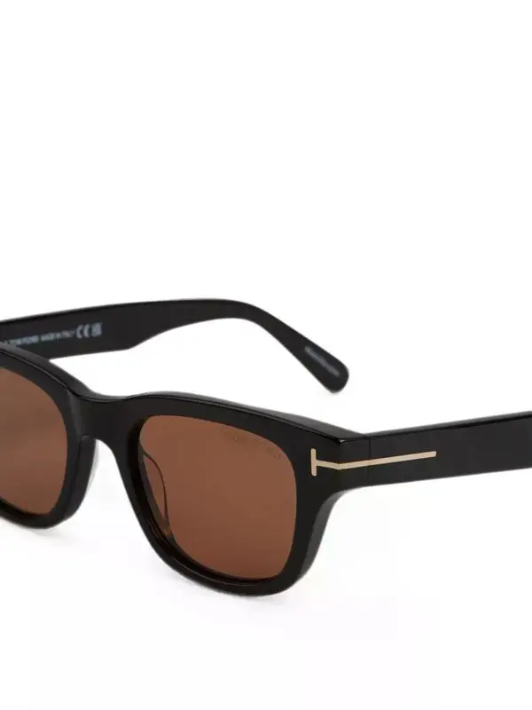 TOM FORD Square Frame Sunglasses With T-logo Detail