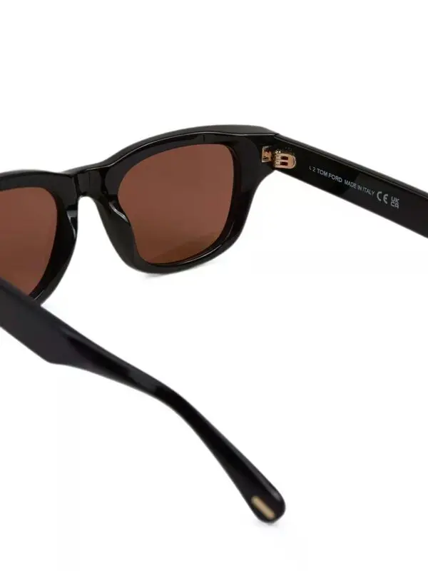 TOM FORD Square Frame Sunglasses With T-logo Detail