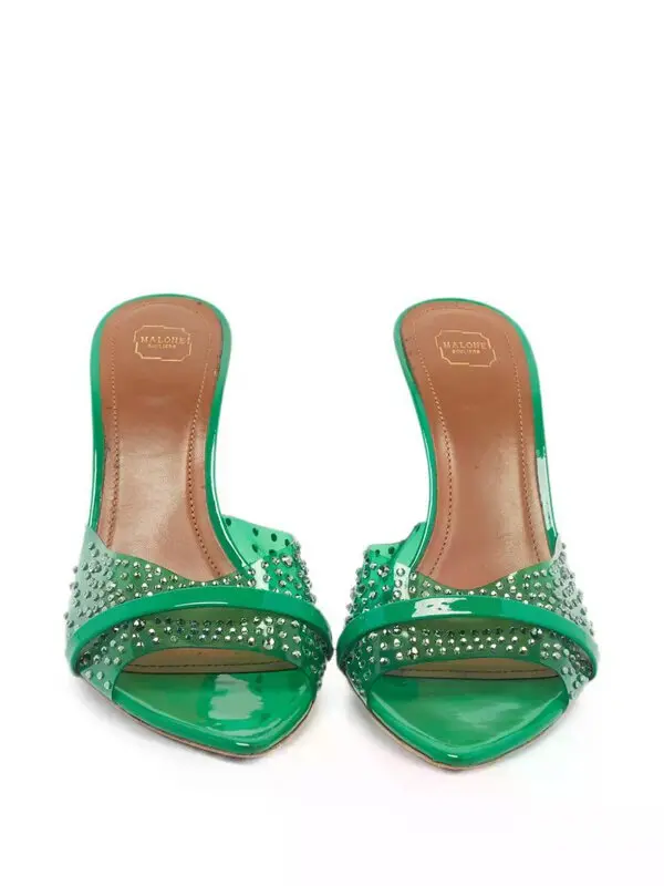 MALONE SOULIERS Julia Crystal-embellished Mules