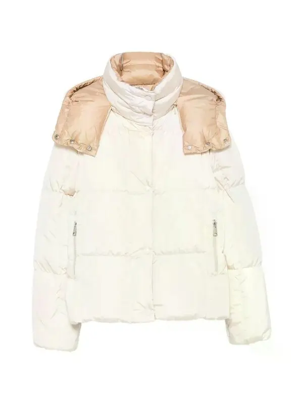 Moncler Hooded Padded Jacket - Neutrals
