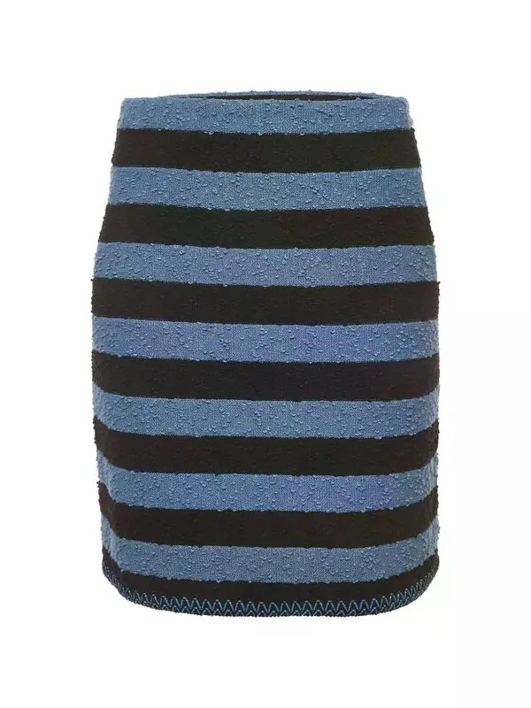 Sonia Rykiel Paris Striped Bouclé Mini Skirt