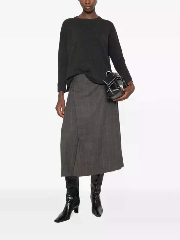 BEYOU Round-neck Drop-shoulder Sweater
