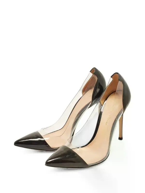 GIANVITO ROSSI Plexi Leather Pumps