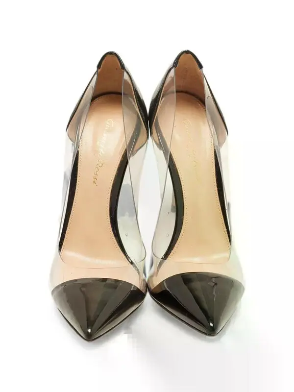 GIANVITO ROSSI Plexi Leather Pumps