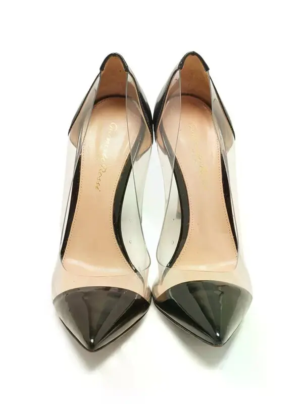 GIANVITO ROSSI Plexi Leather Pumps