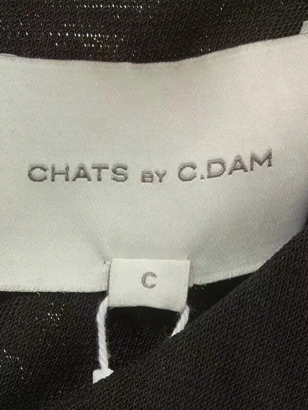 CHATS BY C.DAM Draped Sleeveless Maxi Dress