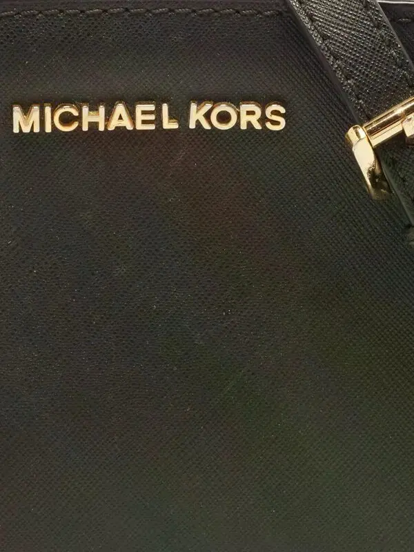 Michael Kors Selma Saffiano Leather Crossbody Bag - Black