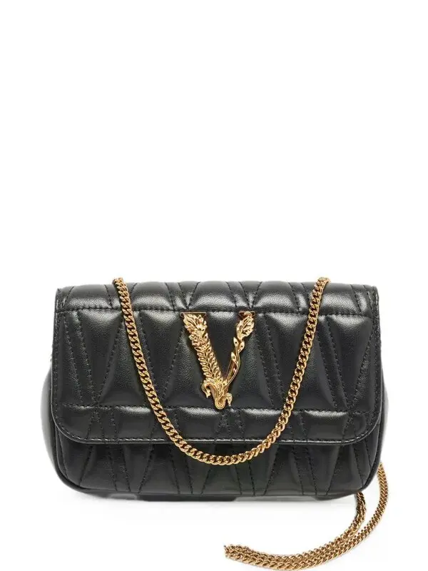 Versace Virtus Cross Body Bag - Black