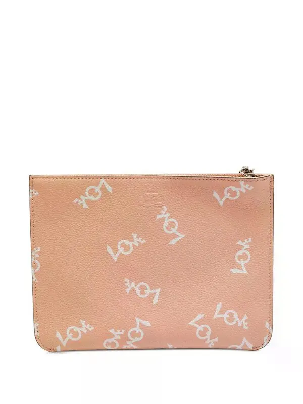 CHRISTIAN LOUBOUTIN Loubicute Love-print Clutch Bag